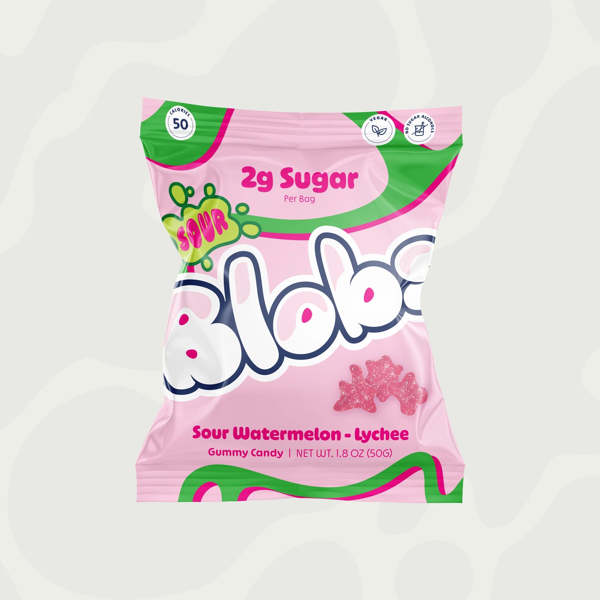 Blobs Sour Watermelon-Lychee 1.8oz x 36ct | Candy Pros