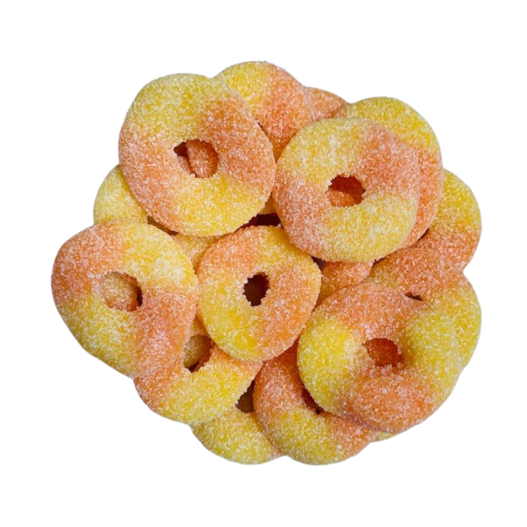 Sour Peach Gummy Rings | Candy Pros